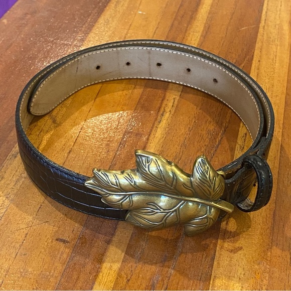 Talbots | Accessories | Talbots Vintage Italian Leather Womens Belt ...